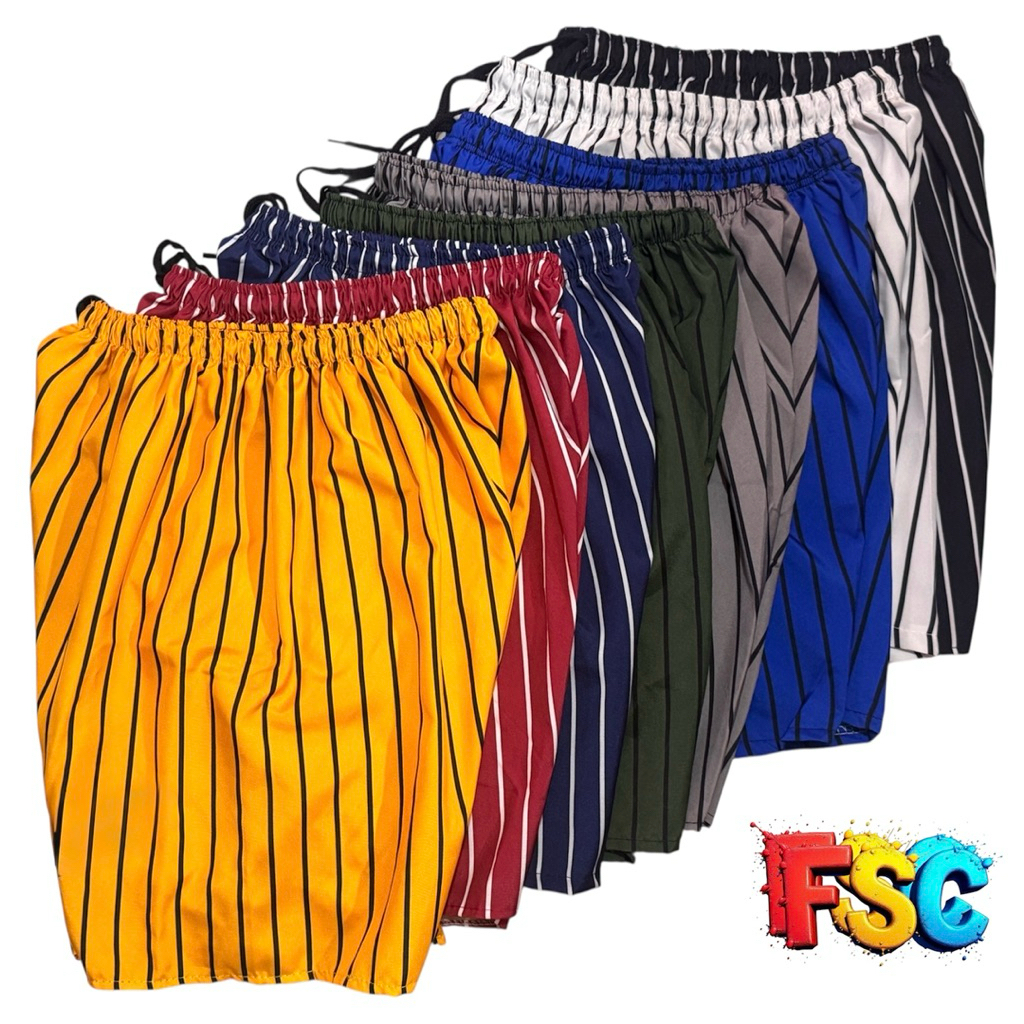 TASLAN STRIPE DESIGN SHORT FIT TO XL | Shopee Philippines