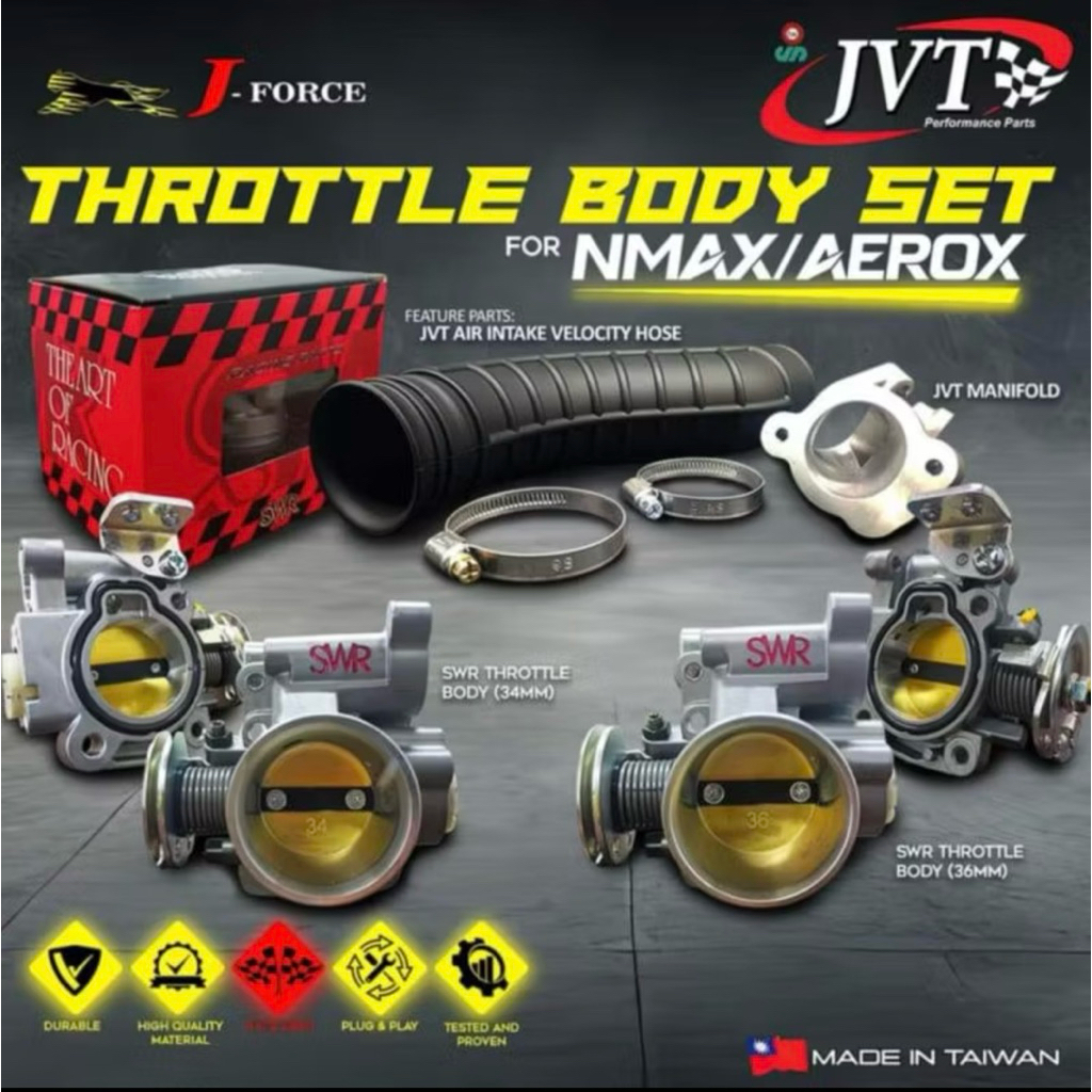 JVT THROTTLE BODY KIT FOR AEROX V1 V2/NMAX V2 | Shopee Philippines