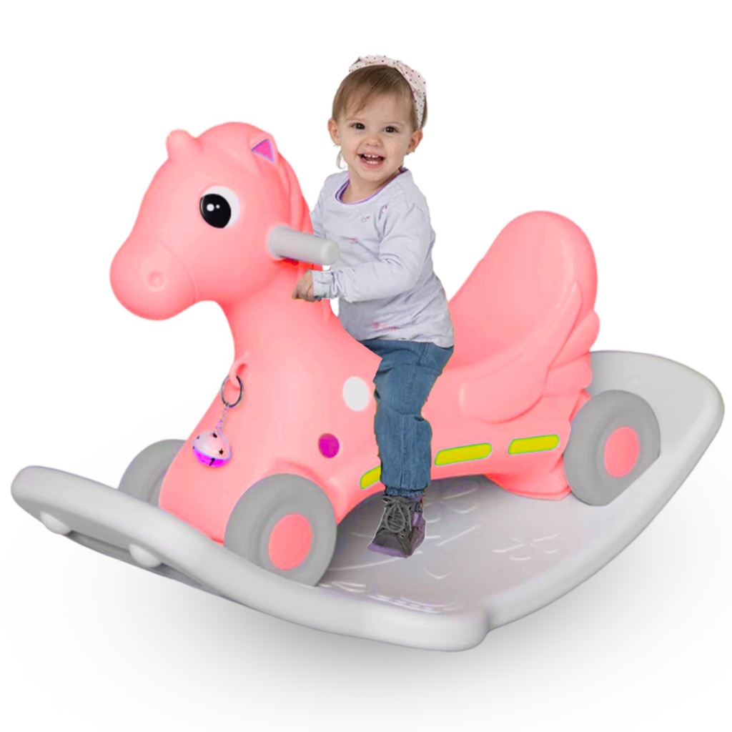 Japan Tsukuba 3 in 1 Big Rocking Horse Push Rocker Horse Toys Ride On ...