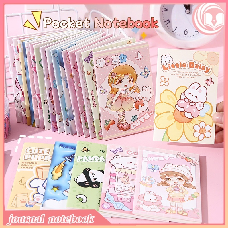 Mini Cartoon Notebook Ins Cute Design Kawaii Shaped Pocket Notepad ...