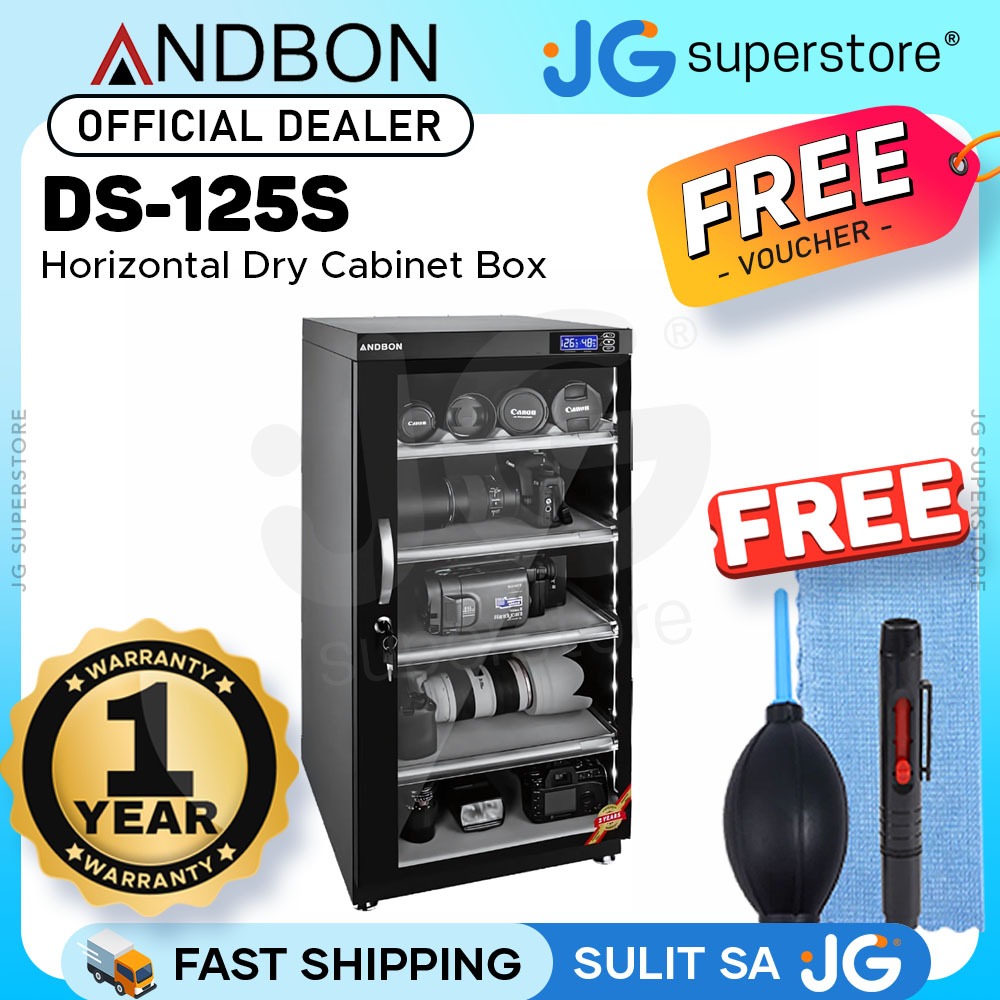 Andbon DS-125S Horizontal 125 Liters Dry Cabinet Box w/ Digital Display ...
