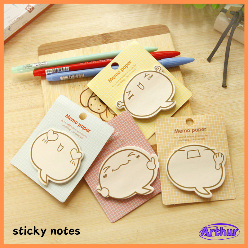 Cartoon Sticky Notes Creative Cartoon emoji inspirational Posted-it ...