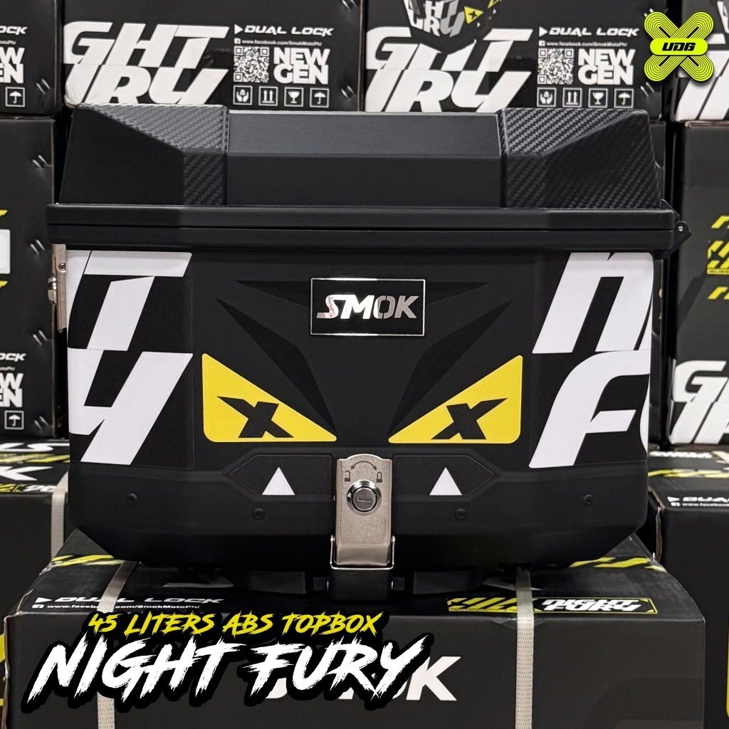 POIZON X-CRATE 45L 2.0 DUAL LOCK TOP BOX HARD PLASTIC WITH BACK REST ...