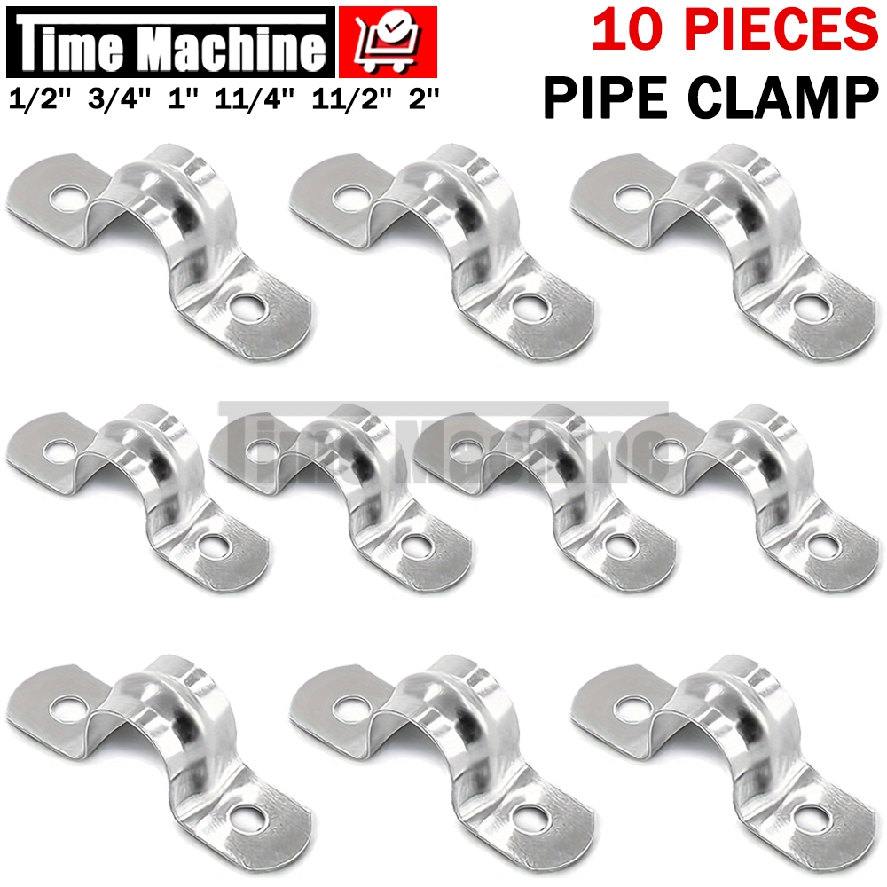 10PCS Metal Conduit Clamp GI Clamp 1/2, 3/4, 1, 1-1/4, 1-1/2, 2 Double ...