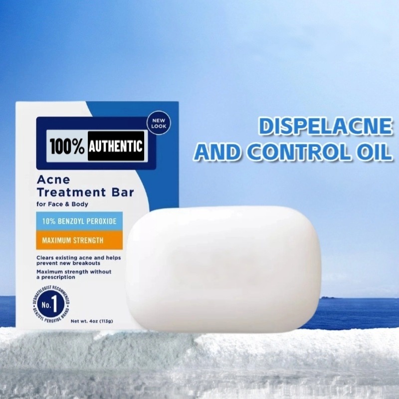 Acne Treatment Bar with 10% Benzoyl Peroxide, Maximum Strength Body ...