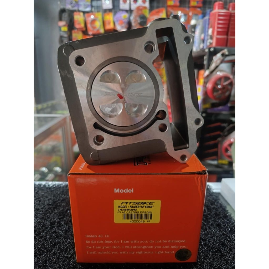 66mm | 68mm RAIDER 150 CARB TYPE PITSBIKE STEEL BLOCK KIT | Shopee ...