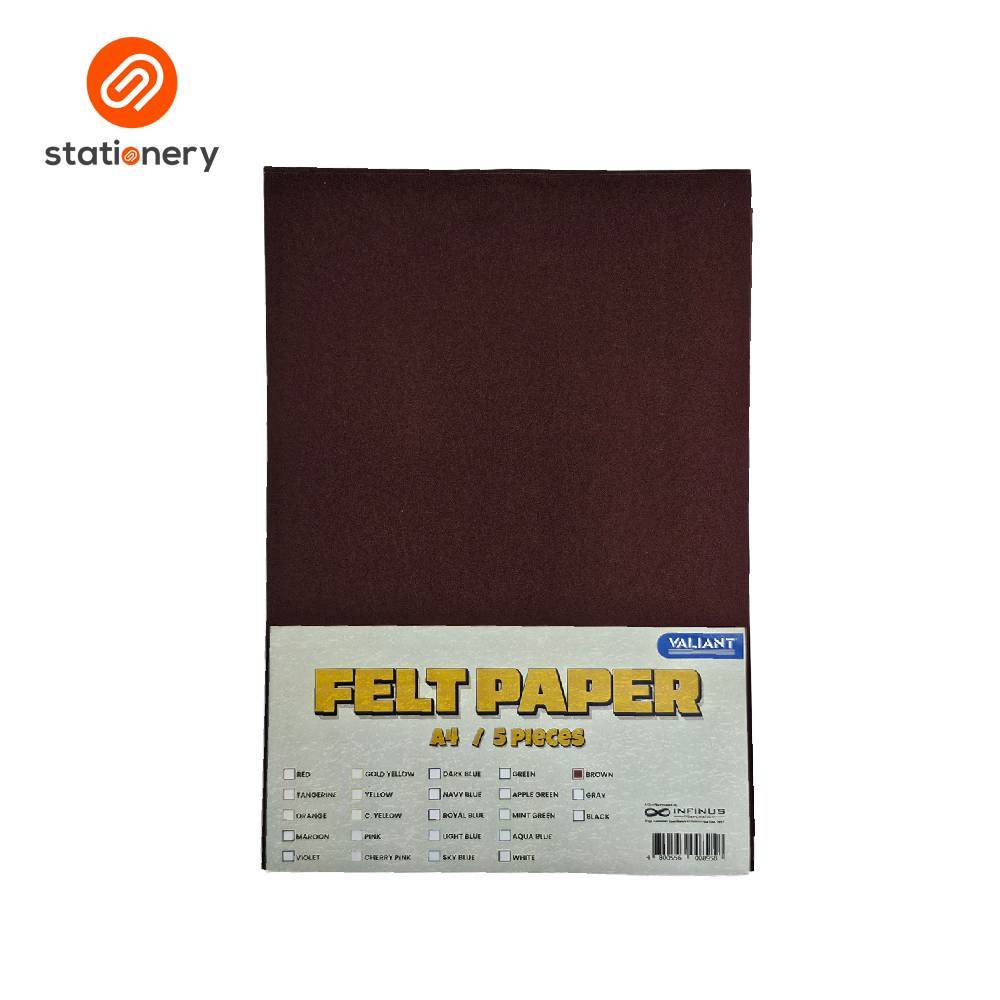 Valiant Felt Paper A4 - 5 Sheets per Pack | Shopee Philippines