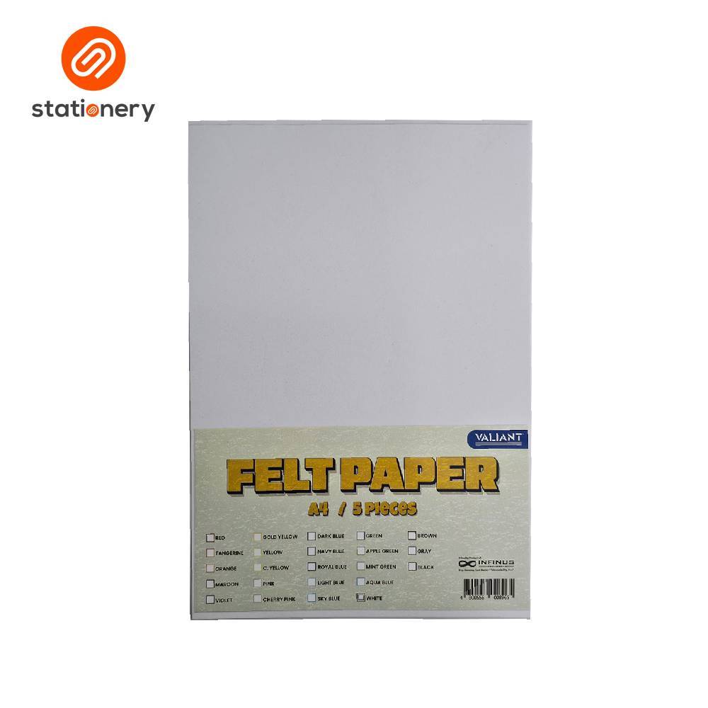 Valiant Felt Paper A4 - 5 Sheets per Pack | Shopee Philippines