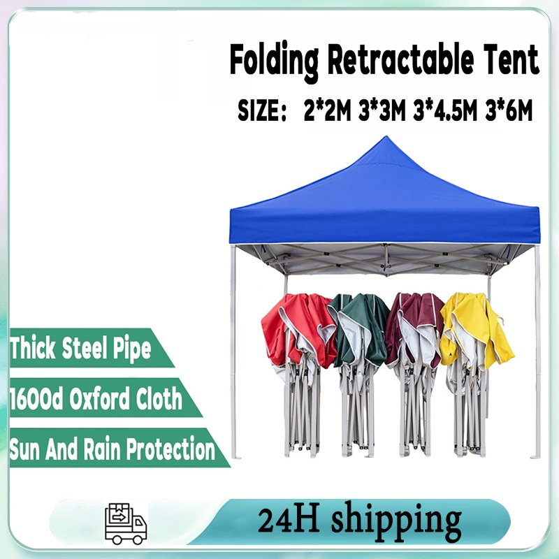 Folding Retractable Tent Canopy Tent Retractable Car Tent Outdoor Stall ...