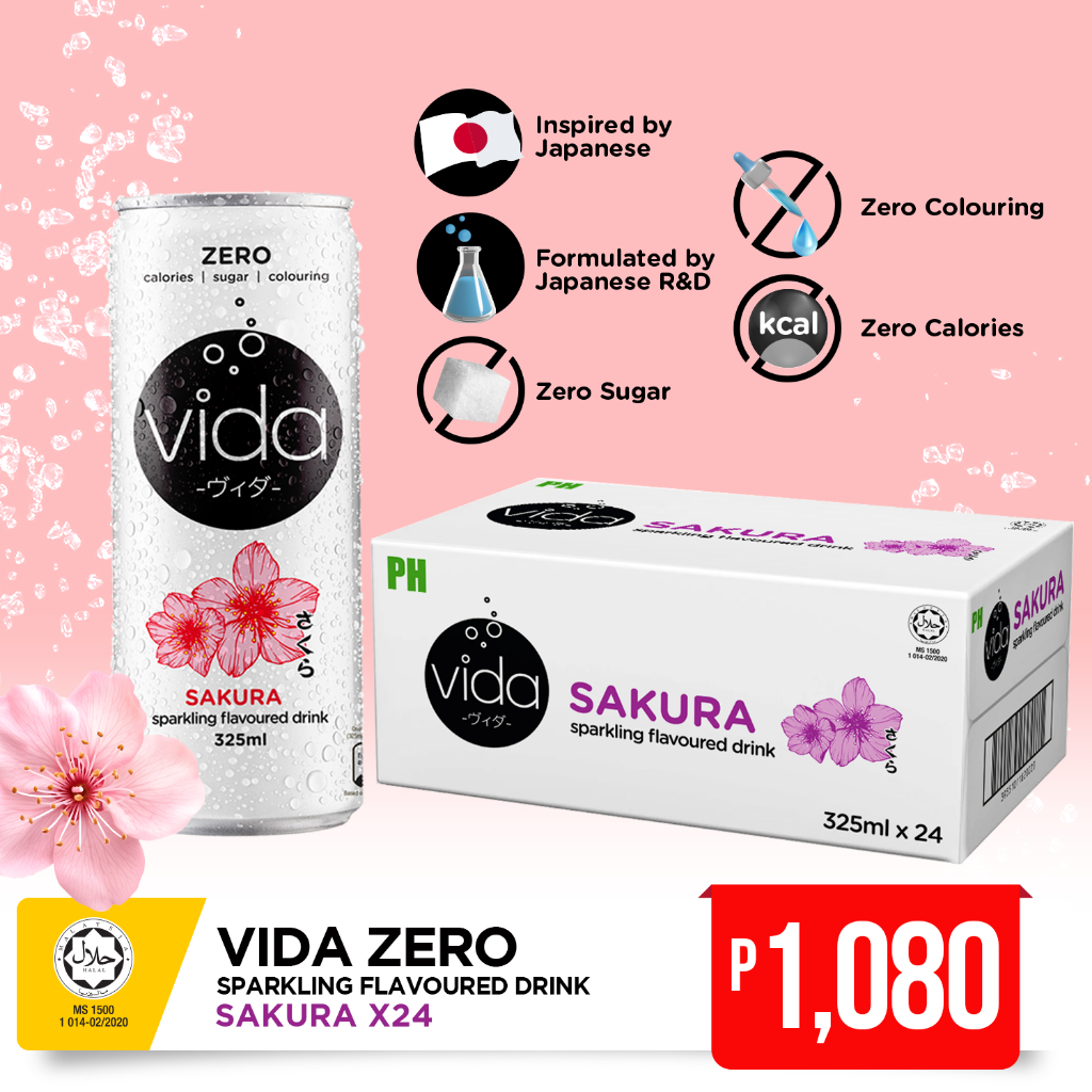 VIDA ZERO SAKURA 325MLx24 | Shopee Philippines