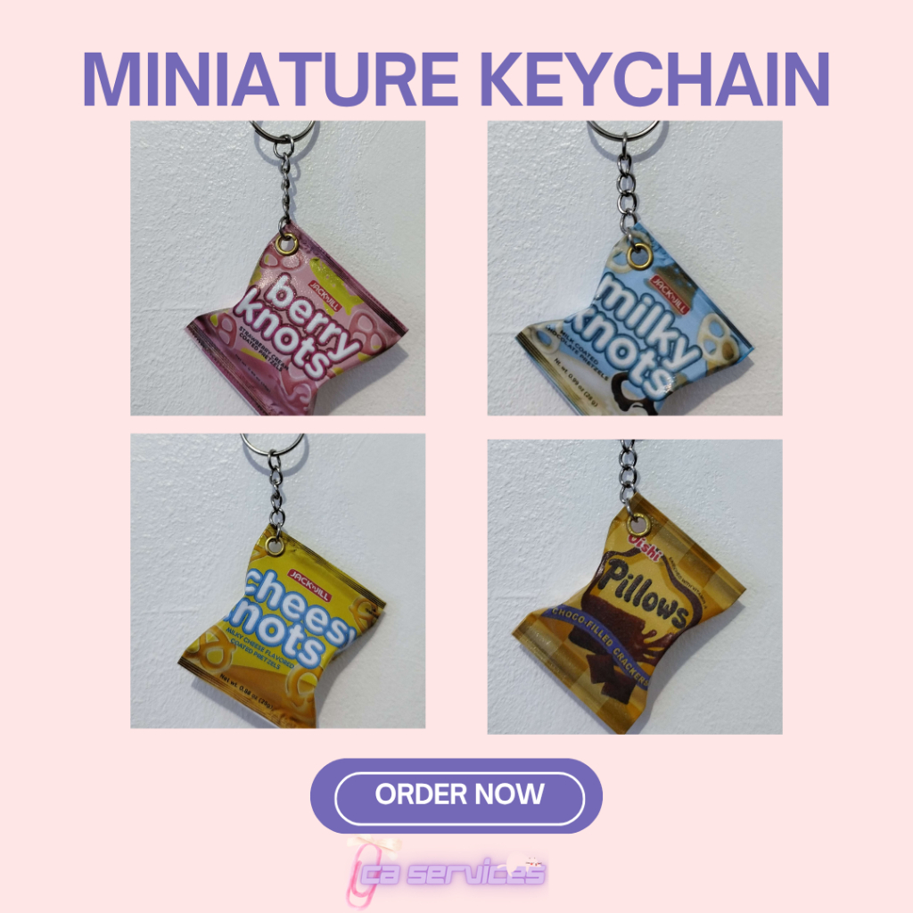 Random Mini Food Trinket Keychains | Kawaii Miniature Keychains ...