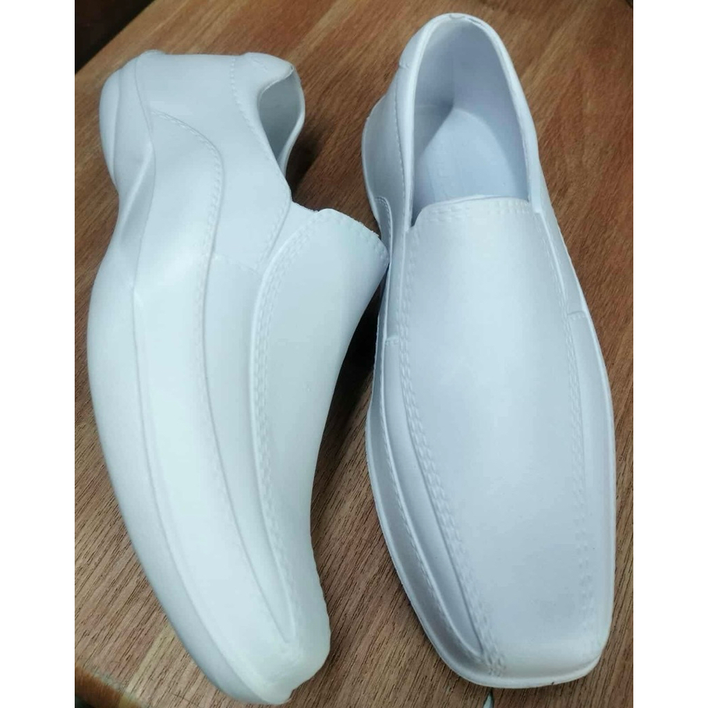 White Rubber Shoes (PVC) Lightweight for Men | Shopee Philippines