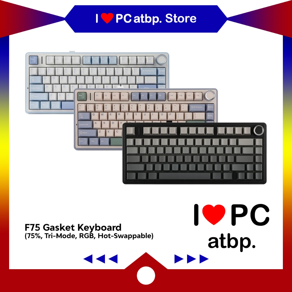 AULA F75 Gasket Keyboard (75% Layout, Tri-Mode, RGB Bliss in a Compact ...