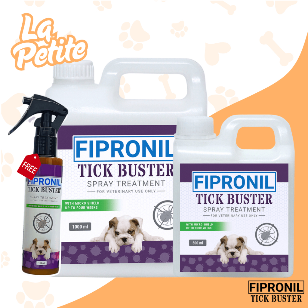 LKJ-Tick Buster Fipronil Spray Treatment Refill with 100mL Anti Ticks ...