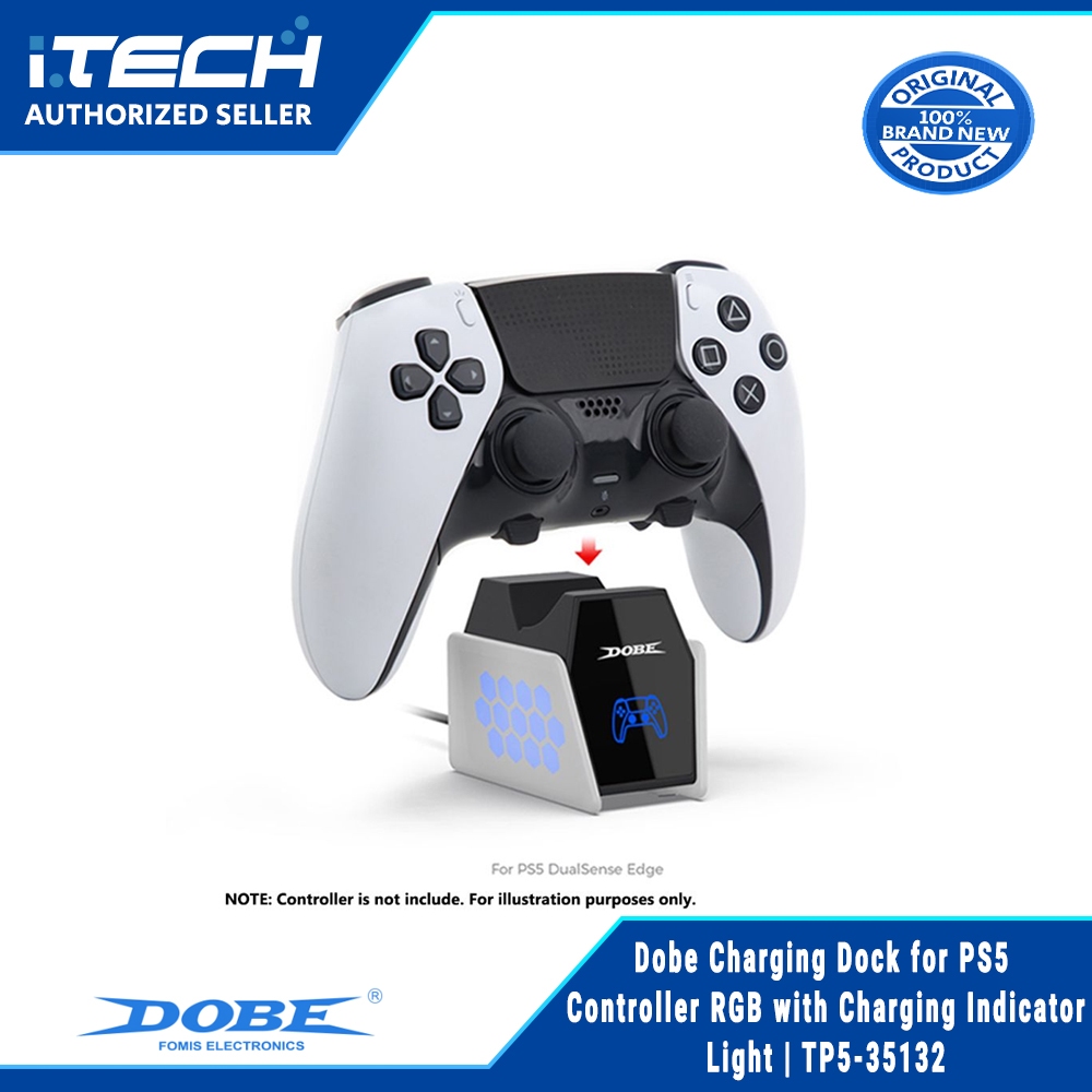 Dobe Charging Dock for PS5 Controller RGB with Charging Indicator Light ...