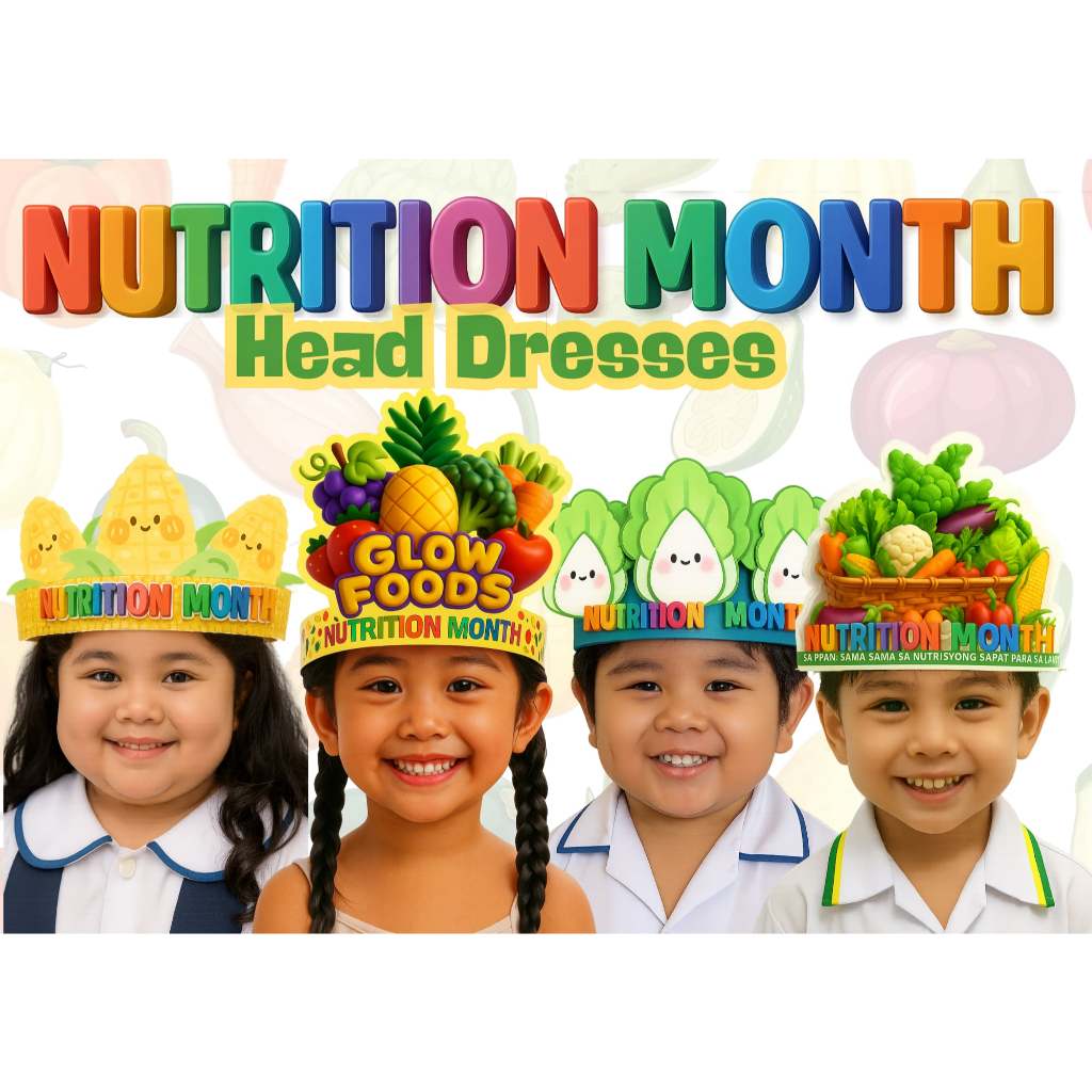 NUTRITION MONTH HEAD DRESS | Shopee Philippines