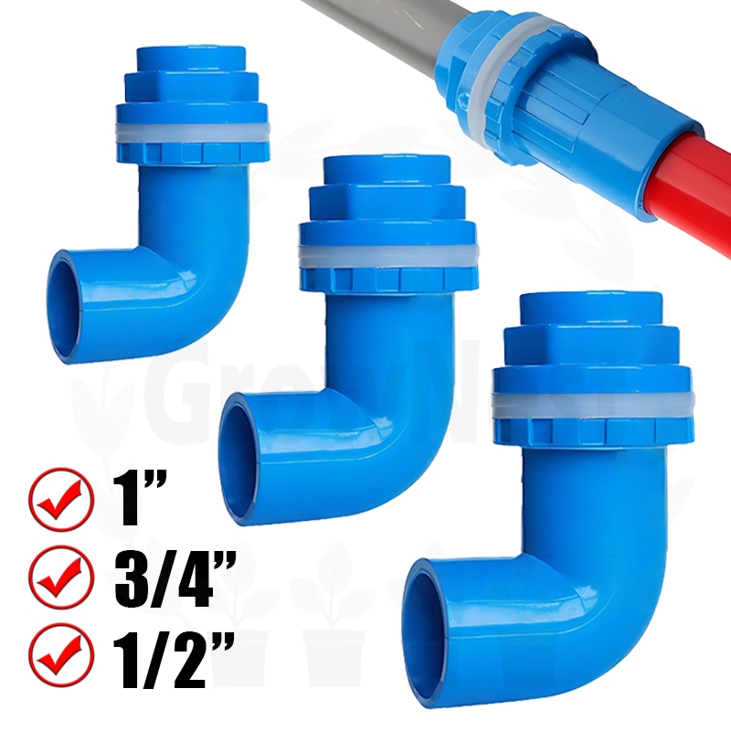 Aquarium Inlet Outlet Connector Fish Tank PVC Pipe Fittings Garden ...