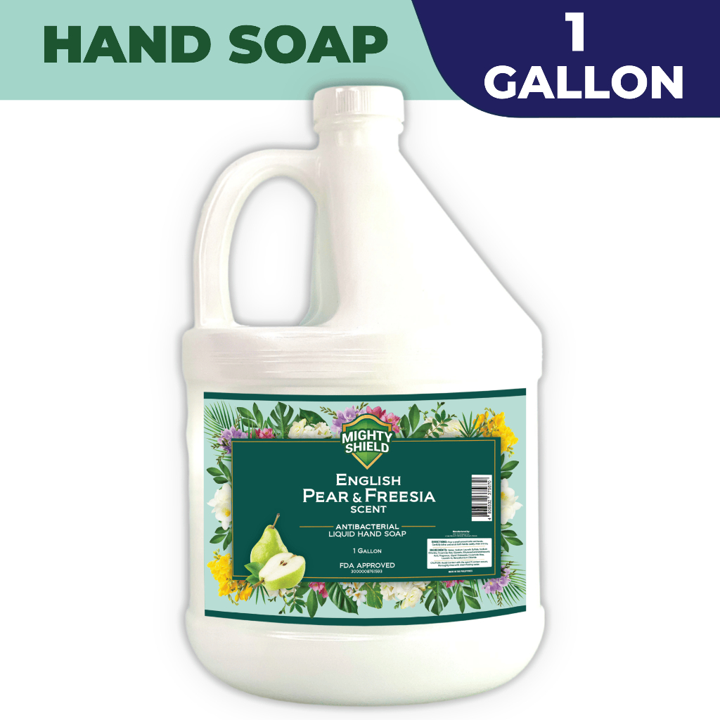 Mighty Shield Antibacterial Liquid Hand Soap - ENGLISH PEAR & FREESIA ...
