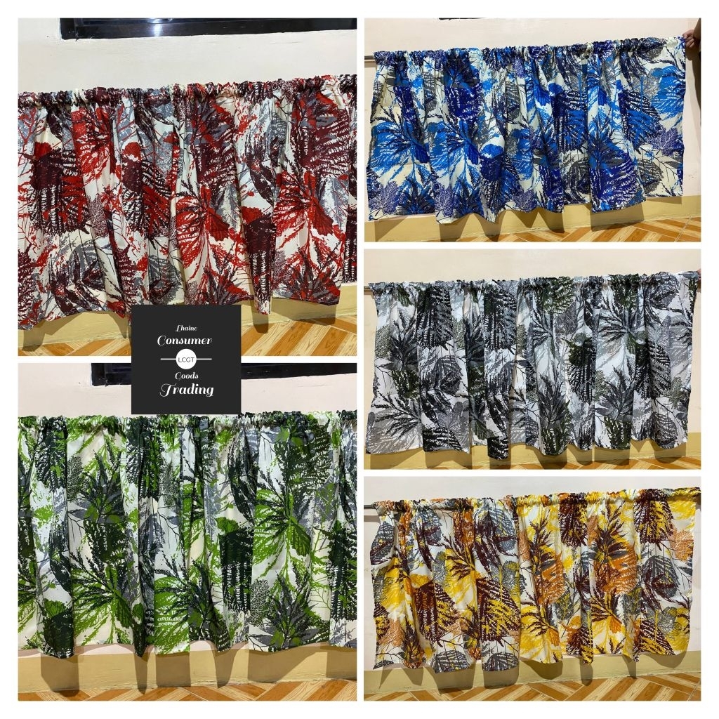 leafcy design pang lababo curtain 60x30 inches | Shopee Philippines