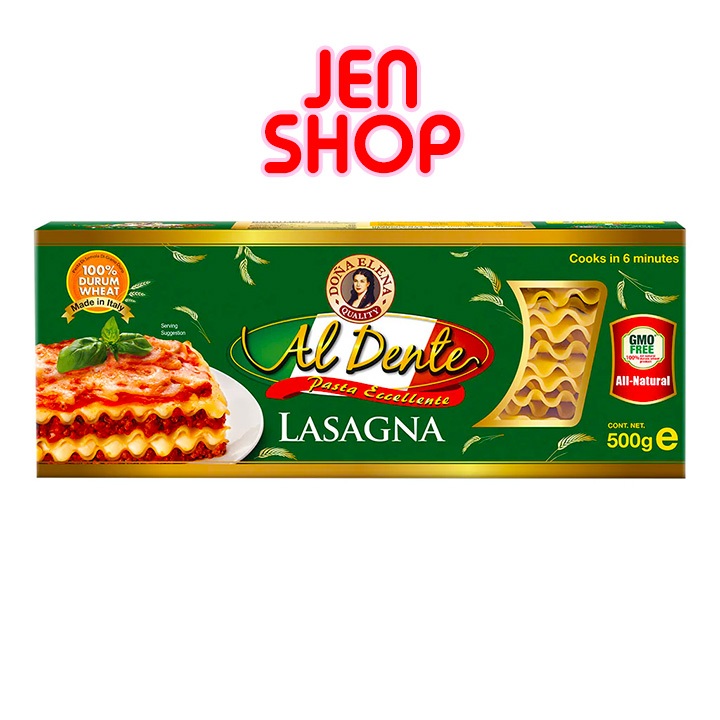 Dona Elena Lasagna Pasta 500g – Al Dente, Perfect for Baked Lasagna ...