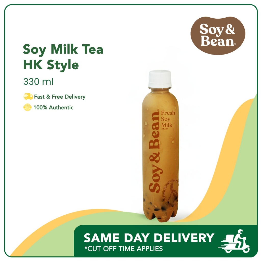 Soy & Bean Soy Milk - HK Style Soy Milk Tea 330ml [Drink, Beverage, Soy ...