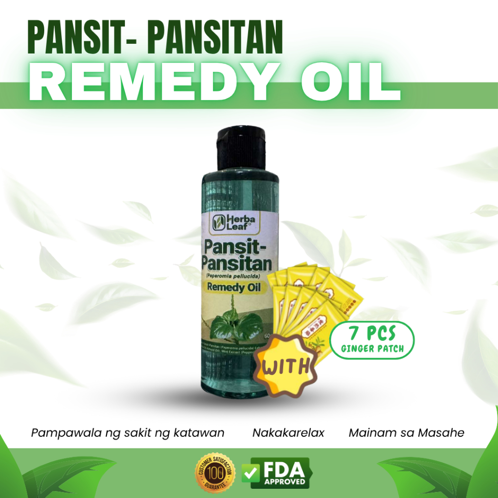Pansit-Pansitan Oil 60ml – Natural na Gamot sa Gout, Arthritis, Rayuma ...