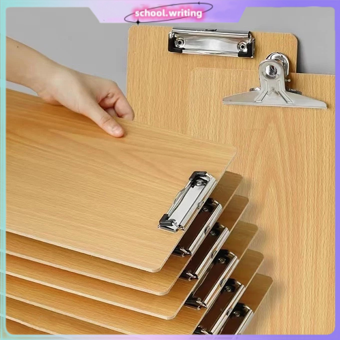 A4 Clipboard Wooden Paper Folder File Organizer High Quality Binder Pad ...
