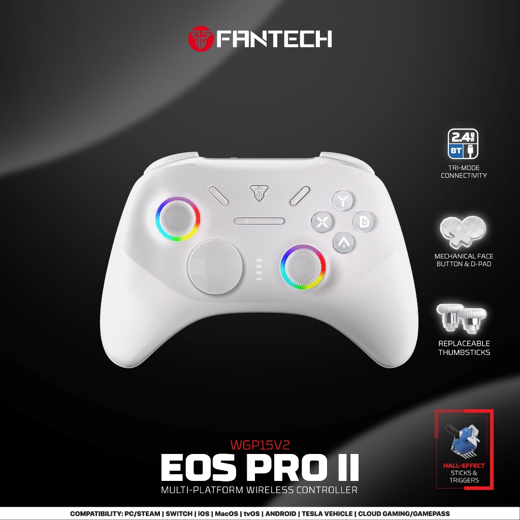 Fantech EOS PRO II WGP15V2 Multi-Platform Wireless Controller with Hall ...