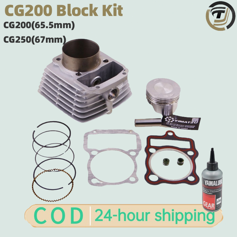 CG200 TMX155 CG250 Cylinder kit 65.5mm 67mm 200CC 250CC plug and play ...