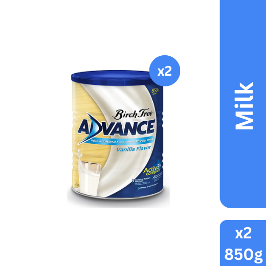 Birch Tree Advance Milk Vanilla 850g Bundle of 2 | Shopee Philippines