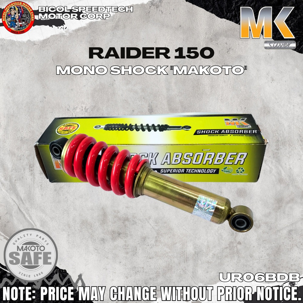 RAIDER 150 MONO SHOCK "MAKOTO" (UR06BDB) | Shopee Philippines