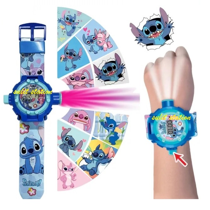 LILO STITCH SPONGEBOB SPONGE BOB KIDS DIGITAL PROJECTOR TIME WRIST HAND ...