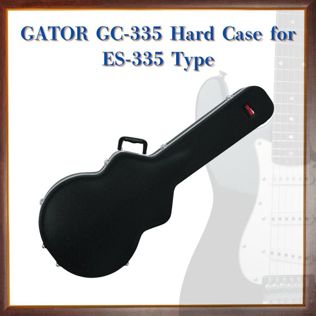 GATOR GC-335 Electric Guitar Hard Case for ES-335 Semi-Hollow Body ABS ...
