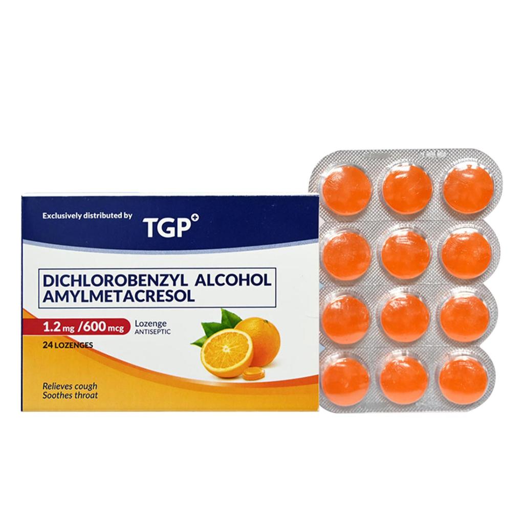 TGP Dichlorobenzyl Alcohol Amylmetecrasol Lozenge 1.2/600mcg orange ...