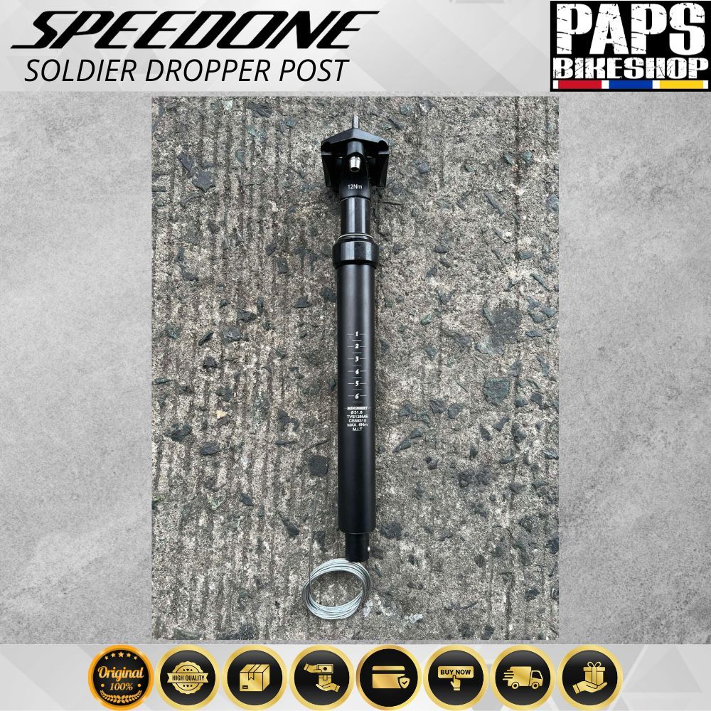 SPEEDONE SOLDIER DROPPER POST FOR MTB ENDURO XC | Shopee Philippines