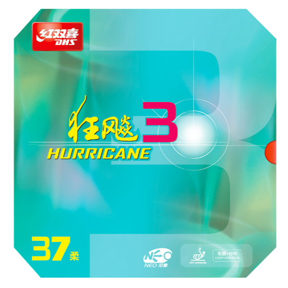 DHS / Hurricane3 Neo / 37Deg / TG3 Neo / PF4 / PF4-50 / Original Hurricane 3 Table Tennis Rubber ...