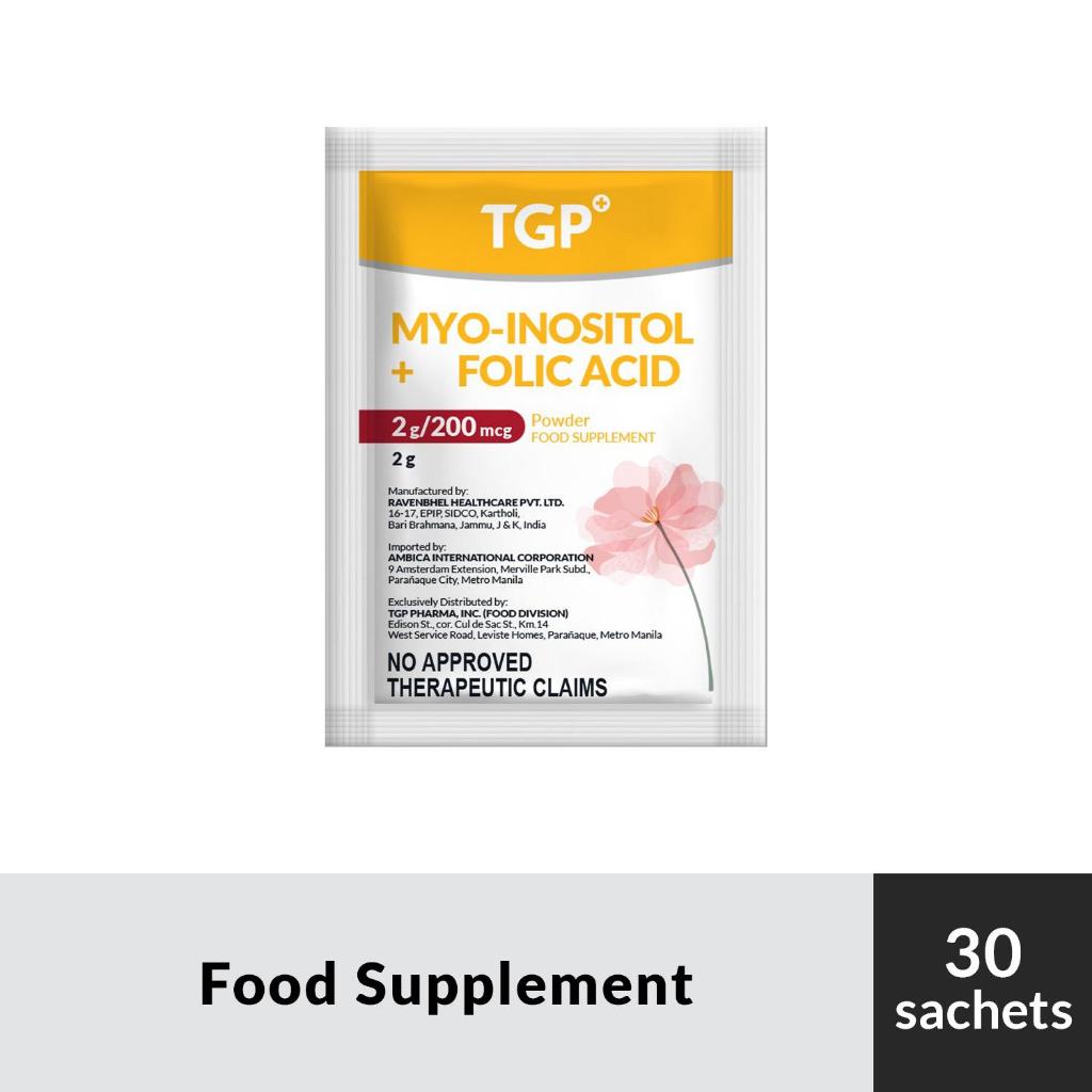 TGP MYO-INOSITOL+ FOLIC ACID 2g/200 mcg ( 30 sachet ) | Shopee Philippines