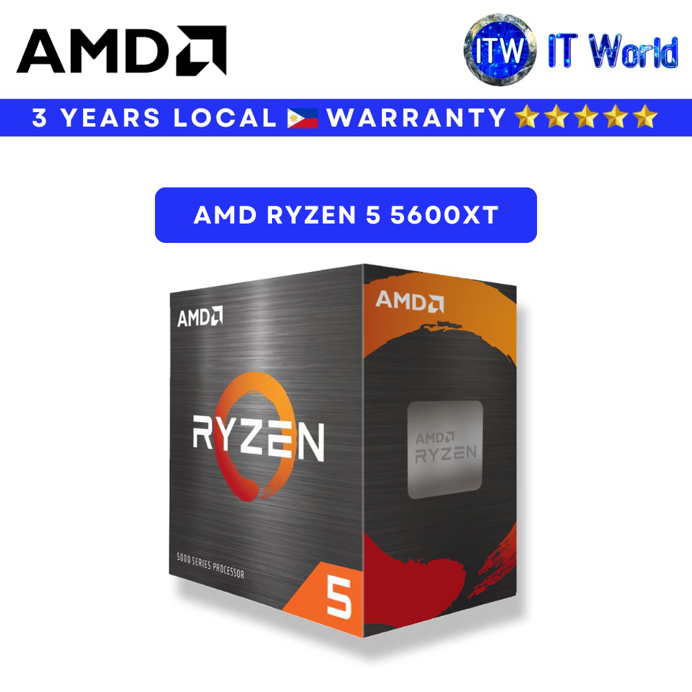 Itw | AMD Ryzen 5 5600XT 6-Core 12 Thread Desktop Processor (Box) | Shopee Philippines