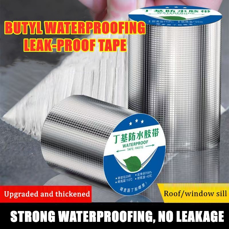 Aluminum Foil Butyl Waterproof Tape For roof leak Roof Sealant Wall ...