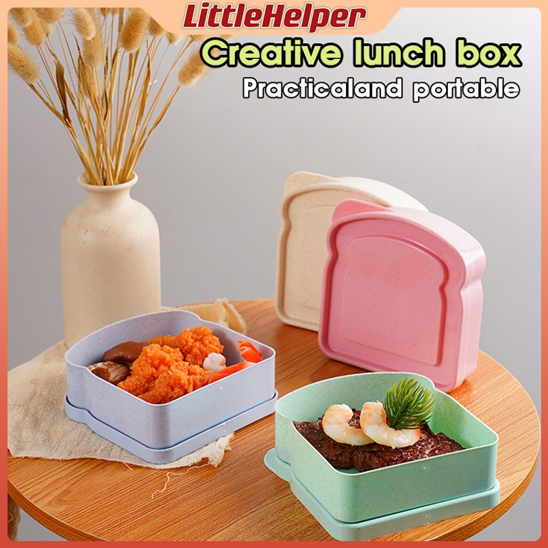 Reusable Sandwich Container With Lid Large Capacity Food Storage Lunch ...