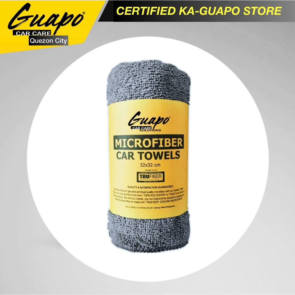 Guapo Car Care Microfiber Towel Super Absorbent, Edgeless Buffing Cloth ...