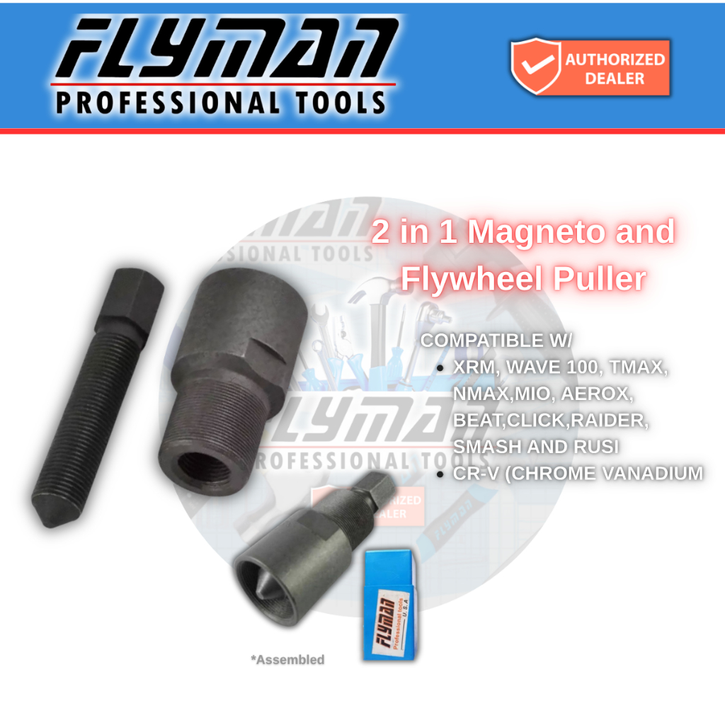 FLYMAN USA 2 in 1 Magneto and Flywheel Puller Heavy Duty Removal Tool ...