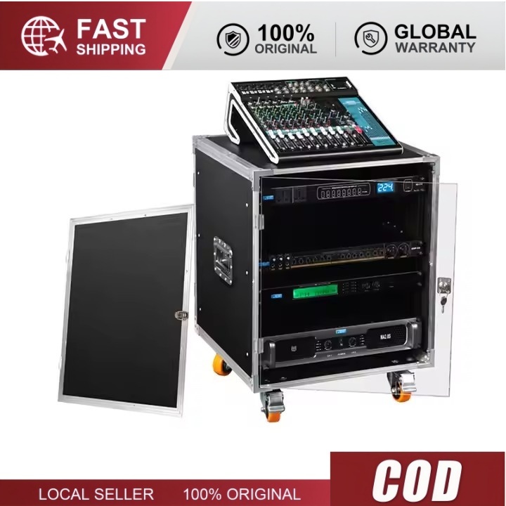 12U Flight Case Power Amplifier Rack Empty Cabinet Touring Case With ...