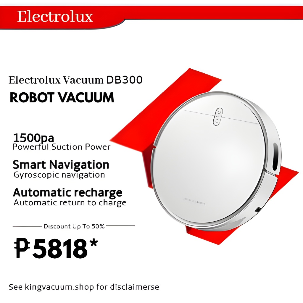 Electrolux DB300 Smart Robot Vacuum | Laser Navigation | Automatic ...