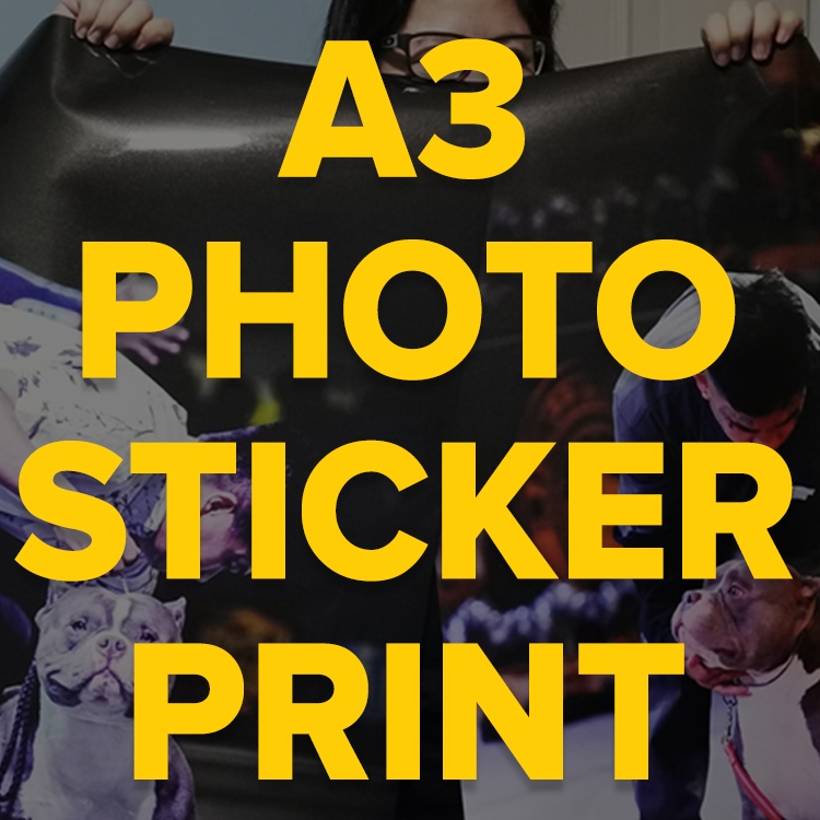 A3 Photo Sticker Print | Custom Size | Large Format | High Quality ...