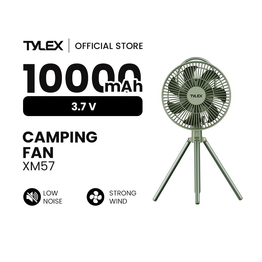 TYLEX XM57 Portable Camping Fan With Powerbank | Shopee Philippines