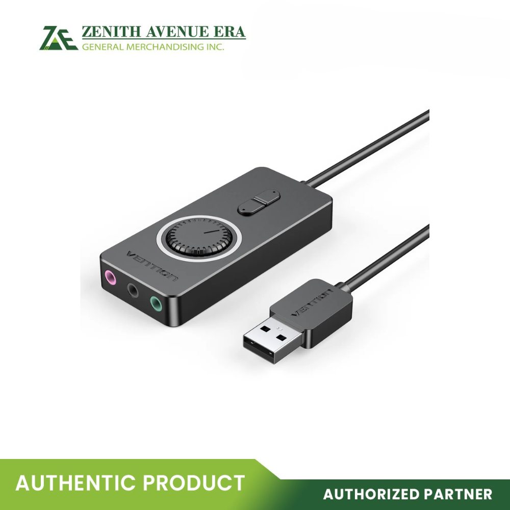Vention CDRBB USB 2.0 External Stereo Sound Adapter with Volume Control ...