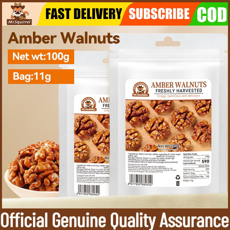 【Buy 1 Take 1】Mr.squirrel Amber Walnut Nuts Roasted Raw Walnuts Ready ...