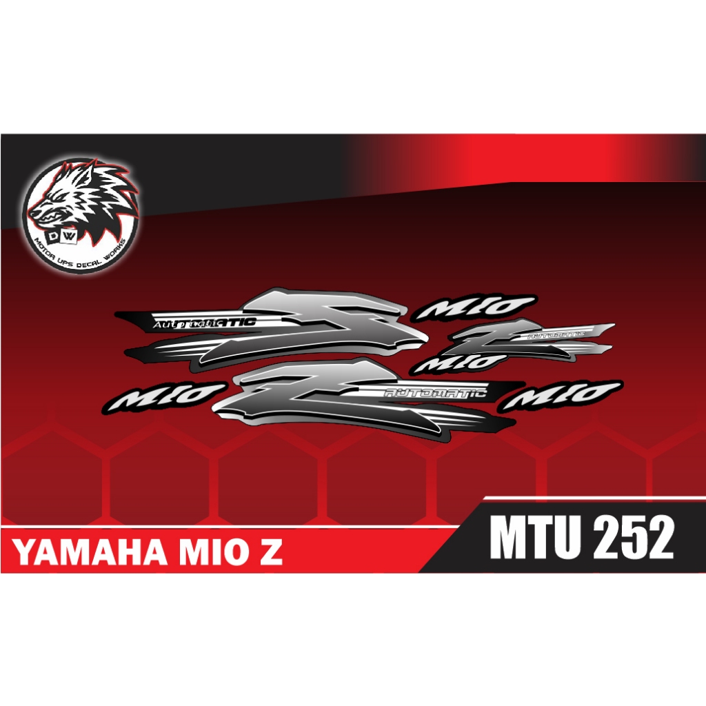 YAMAHA MIO Z DECAL STICKER, EASY INSTALL LAMINATED | Shopee Philippines