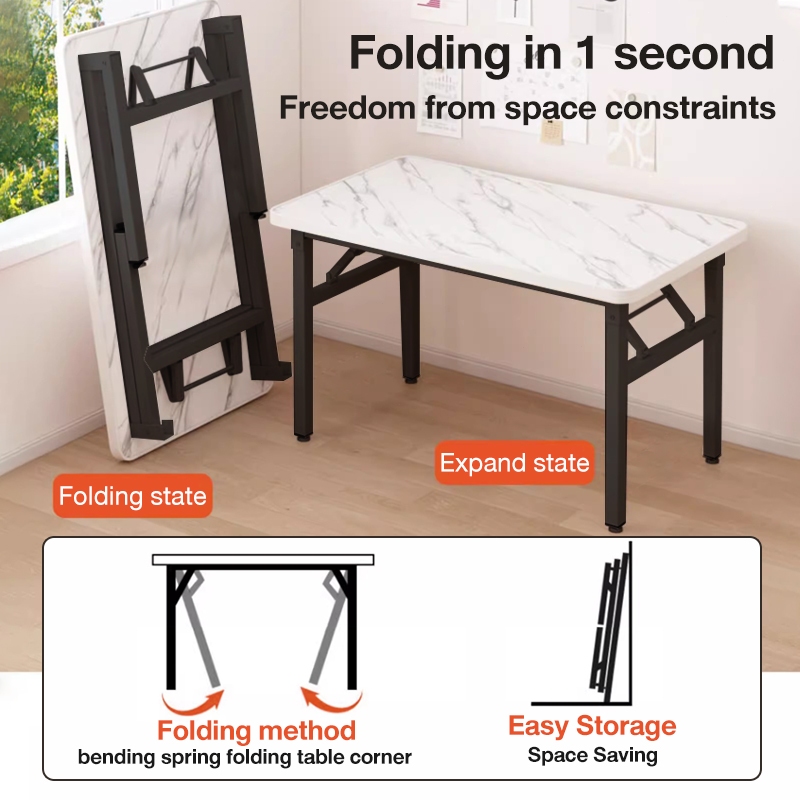 Foldable Table Desk For Dining Computer Study Desk Wooden Table ...